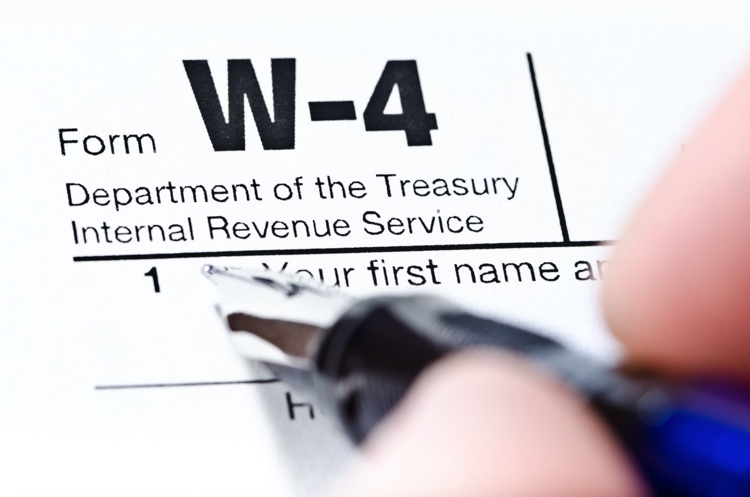 Navigating The New W 4 Form Primary Funding